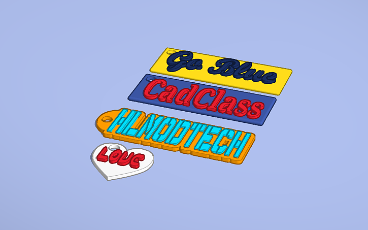 3D design Easiest keychain Tutorial for 3D printing - Tinkercad 3D design Easiest keychain Tutorial for 3D printing - Tinkercad