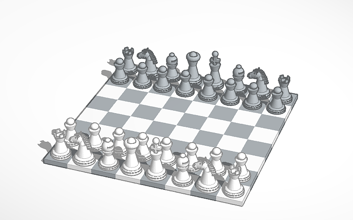 3D design Chessboard - Tinkercad 3D design Chessboard - Tinkercad