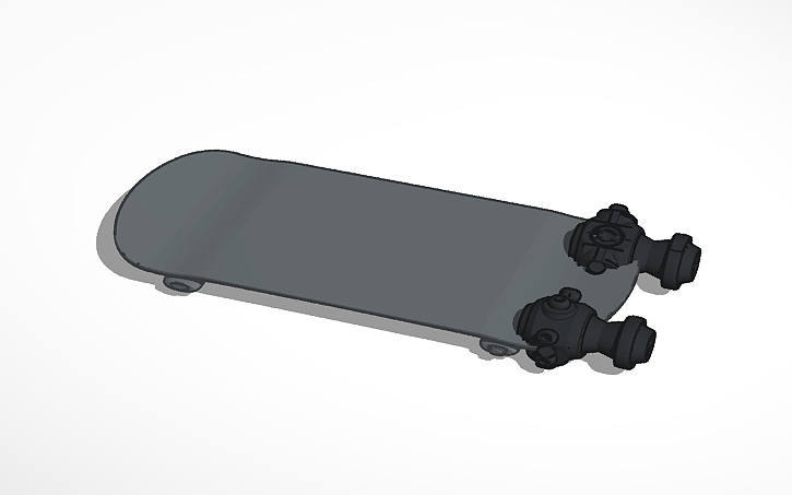 3d Design Teenage Mutant Ninja Turtles Mikey Skate Board Tinkercad