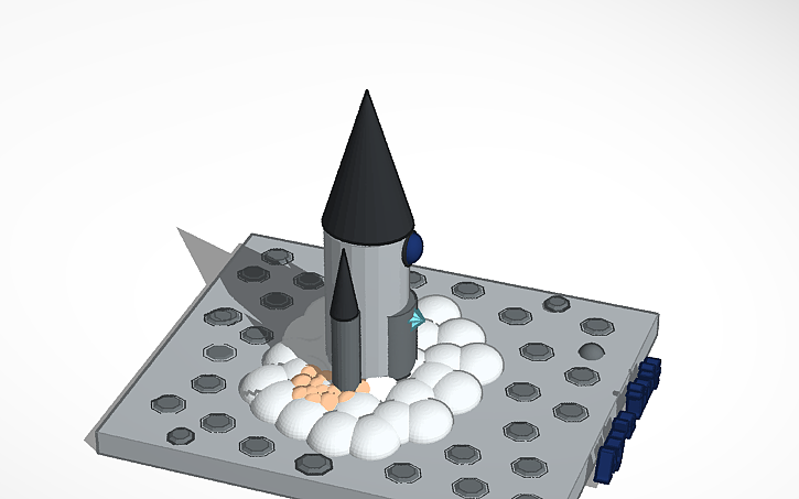 3D design rocketship - Tinkercad
