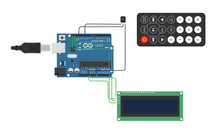 Circuit design Infrared Sensor - Tinkercad