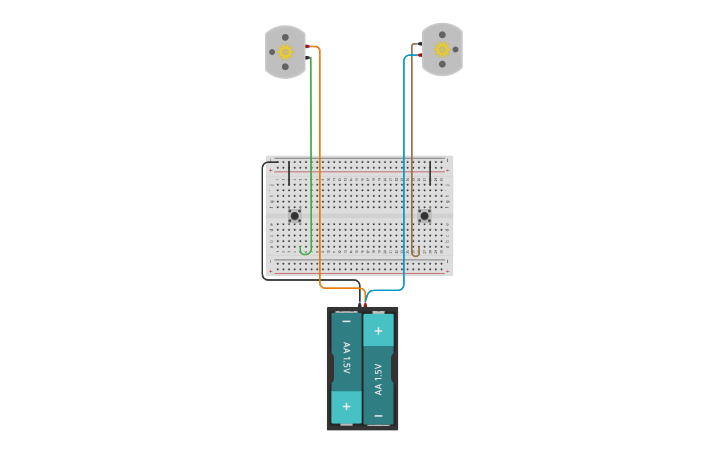 Circuit design Mando Control - Tinkercad