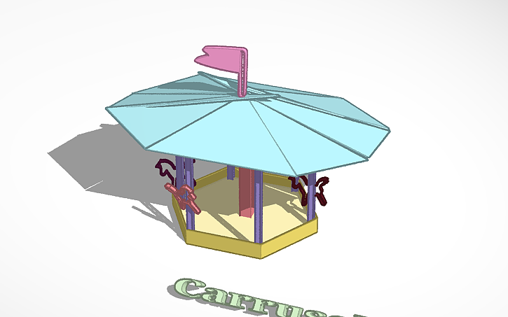 3D design Carrusel. Nl4 - Tinkercad