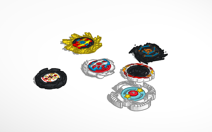 3D design beyblade showcase - Tinkercad