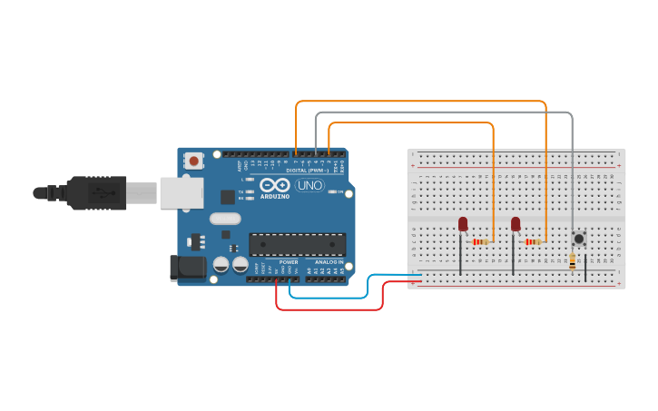Circuit design ARDUINO TP 2D | Tinkercad