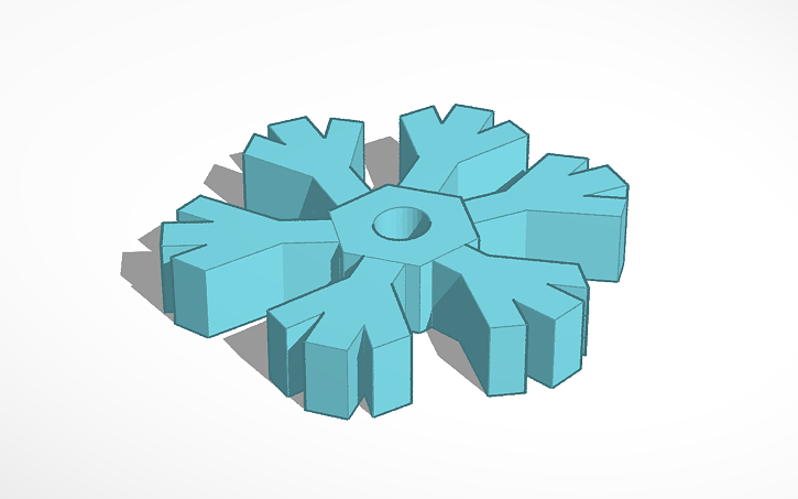 3D design Snow Flake - Tinkercad