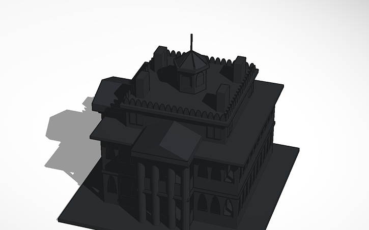 3D design haunted house project | Tinkercad