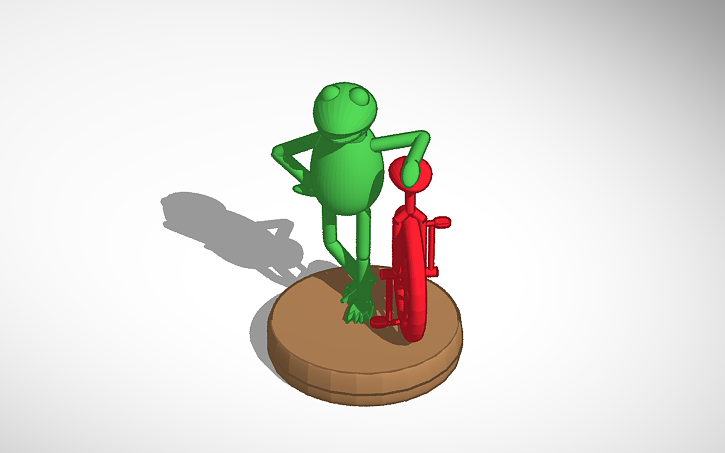 3D design Kermit Dat Boi | Tinkercad