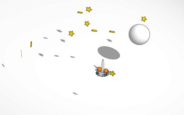 3D design The moon | Tinkercad