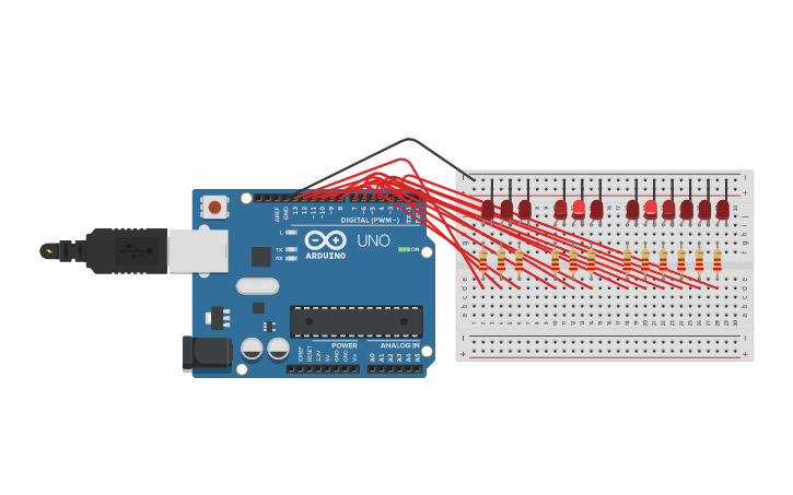 Circuit design pila cooking - Tinkercad