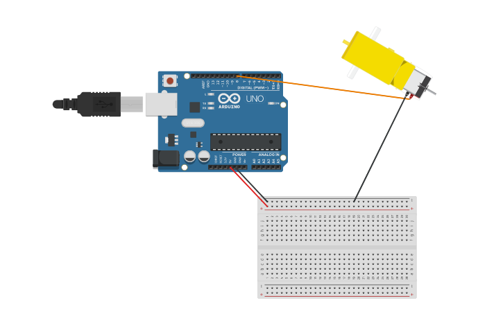 Circuit design Con un motor - Tinkercad