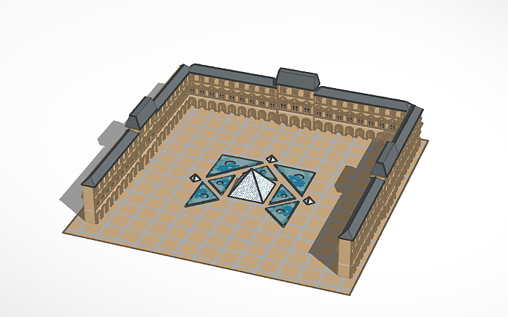 3D design The Louvre - Tinkercad
