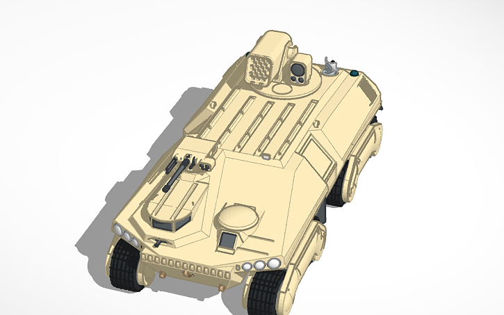 3D design Armored Vehicle - Tinkercad