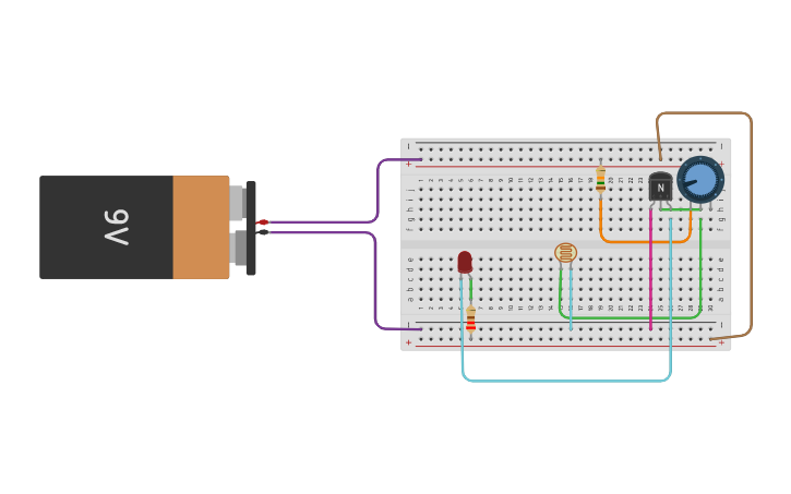 Circuit Design Sensor Transistorizado Ldr RelÉ Tinkercad