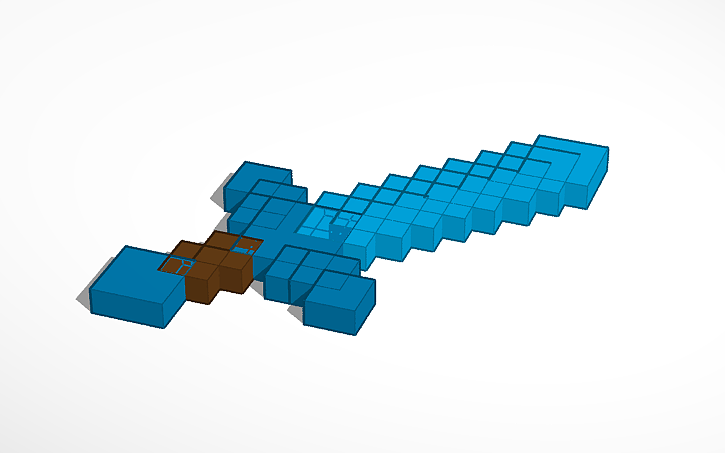 3D design Minecraft Sword | Tinkercad