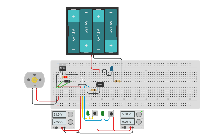 Circuit design 12v Controller - Tinkercad