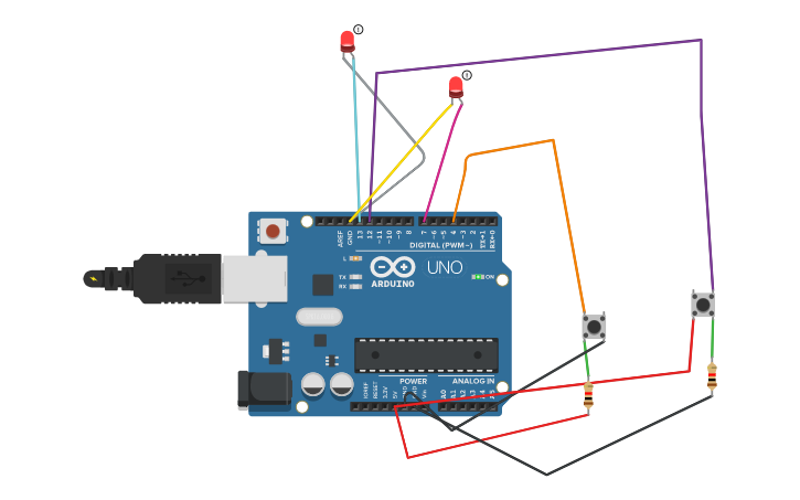 Circuit Design Arduino Based Pull Updown 2 Ball Tinkercad