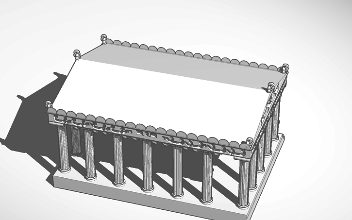 3D design Parthenon | Tinkercad