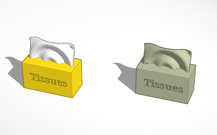 3D design Tissue Box - 3 |) Club | Tinkercad
