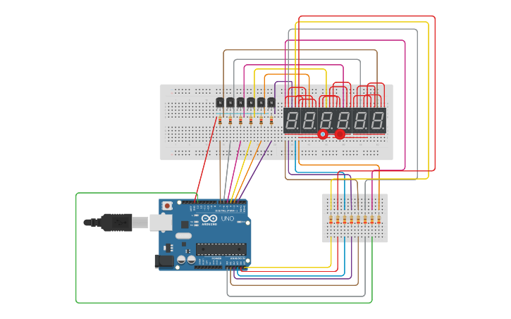 Circuit design Proyecto Reloj | Tinkercad