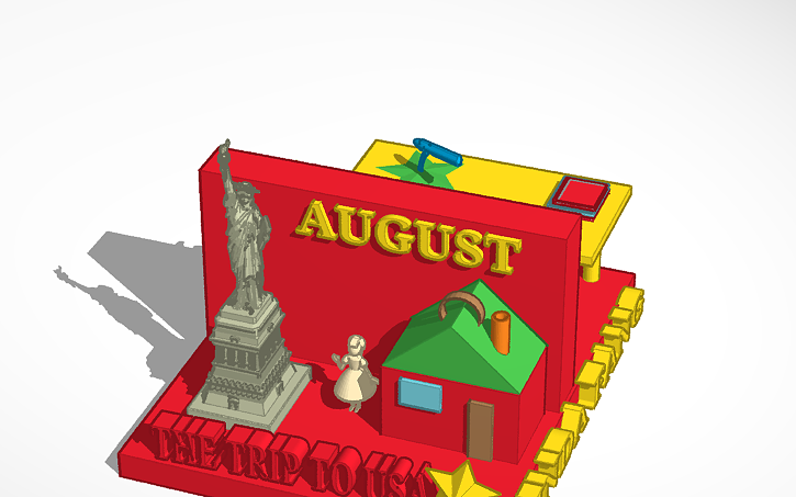 3D design SUMMER HOLIDAY#Tinkercad-3D-Diary | Tinkercad