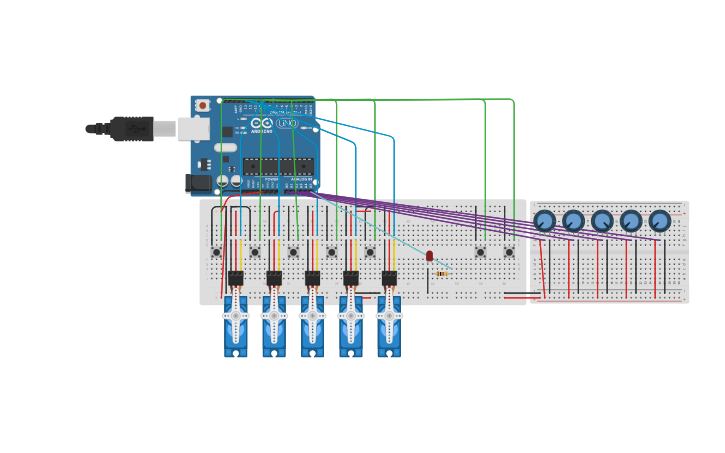 Circuit design Vending Machine - Tinkercad