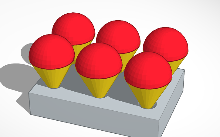 3D design snow cones, get your snow cones! | Tinkercad