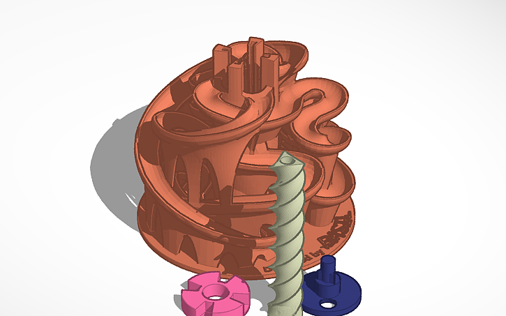 3D design MARBLE RUN - Tinkercad