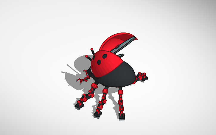 3D design Robotic Ladybug - Tinkercad