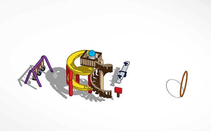 3D design swingset playground | Tinkercad