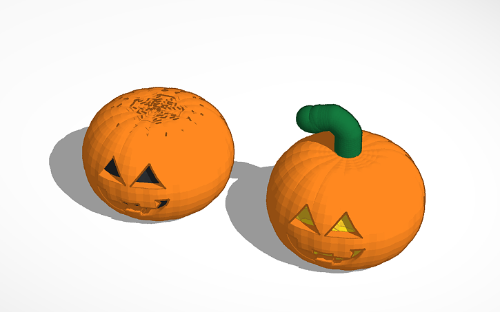3D design Jack-o-lanterns - Tinkercad