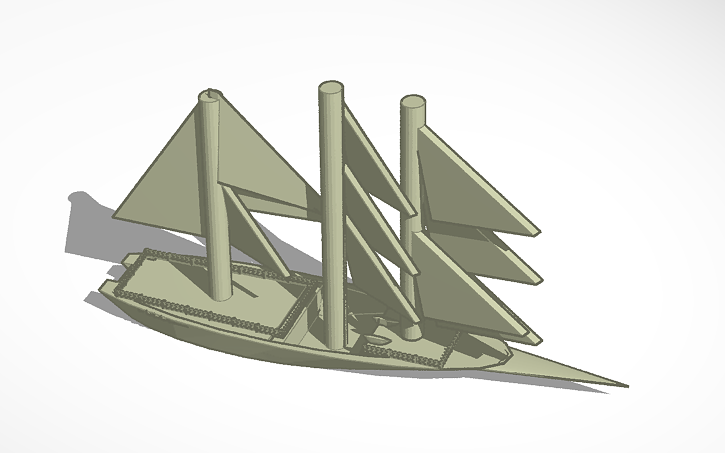 3D design Big Boy Boat Final - Tinkercad