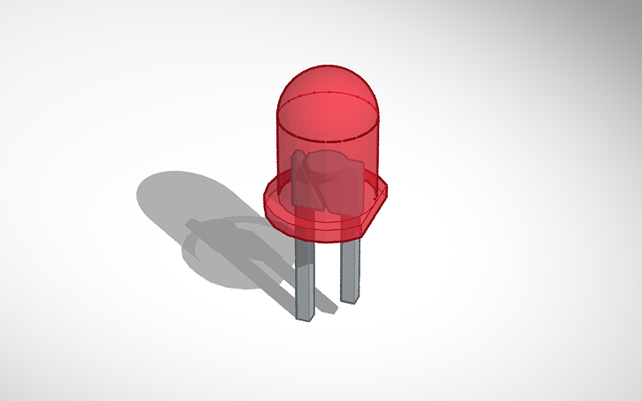 3D design LED light model - Tinkercad