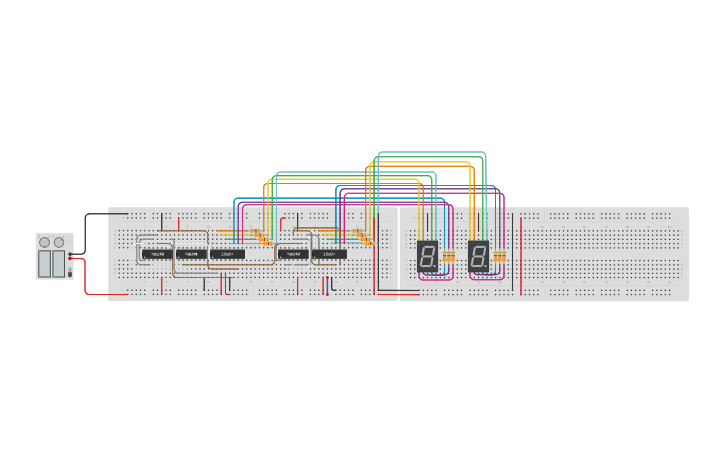 Circuit Design Contador Al 99 Tinkercad