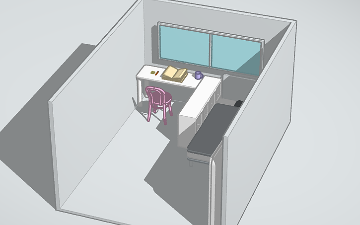 3D design pinterest girl room - Tinkercad