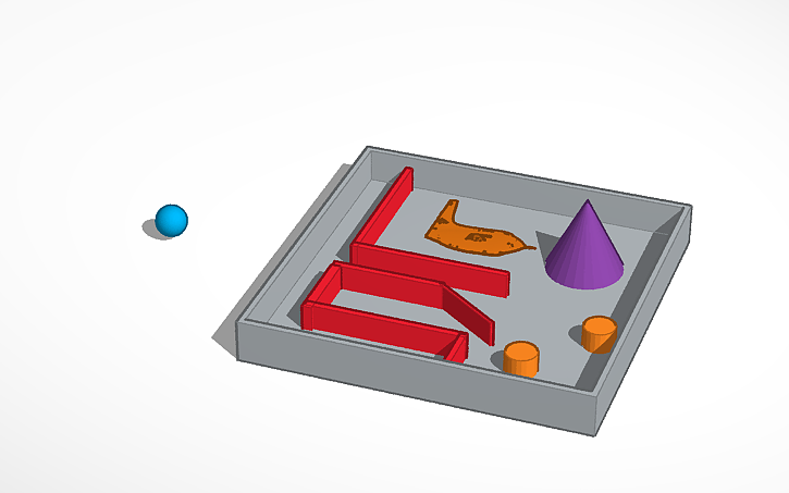 3D design Copy of Ball Maze Template | Tinkercad