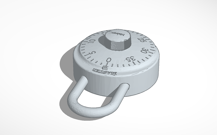 3D design Master Lock - Tinkercad