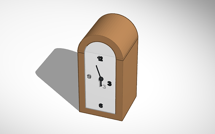 3D design Desk clock - Tinkercad