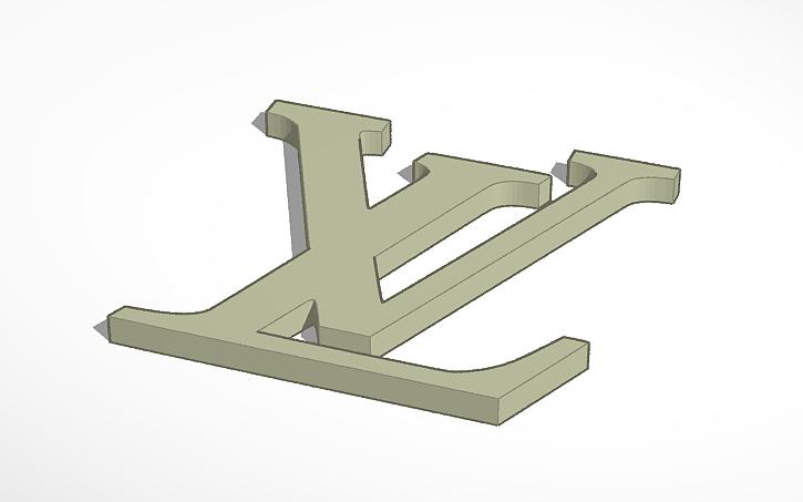 3D design louis vuitton logo - Tinkercad