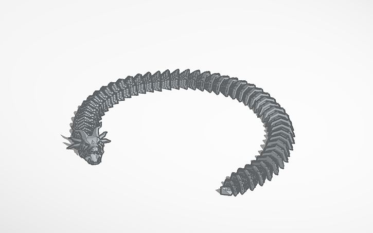 3d Design Articulated Dragon Tinkercad