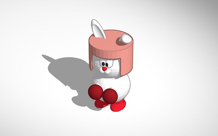 3D design Snow Rabbit - Tinkercad