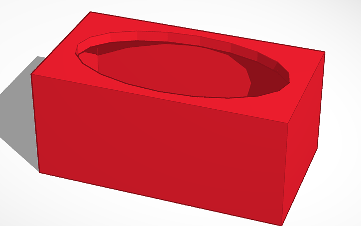3D design Tissue Box - Tinkercad