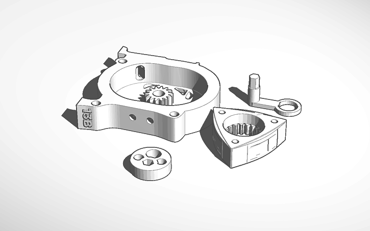 3D design single rotor engine - Tinkercad
