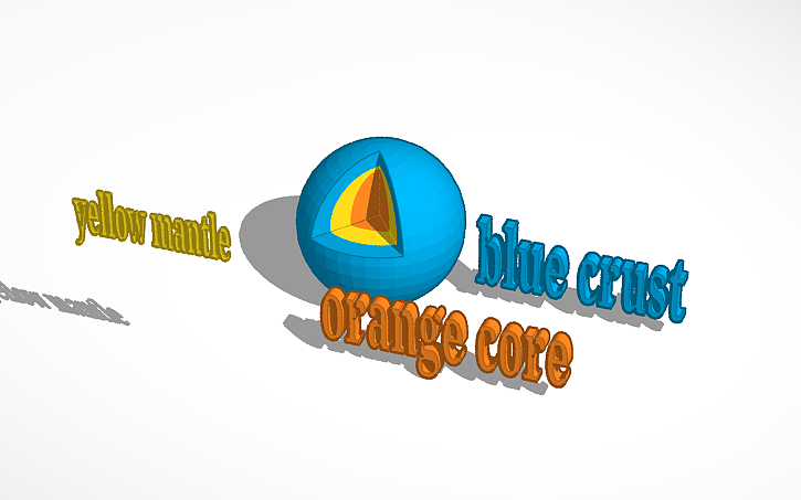 3d Design Layer Earth Tinkercad