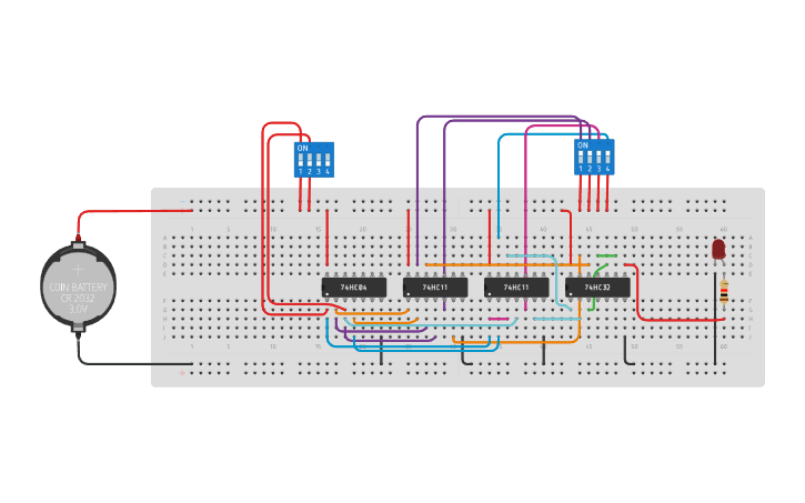 Circuit design MULTIPLEXER - Tinkercad