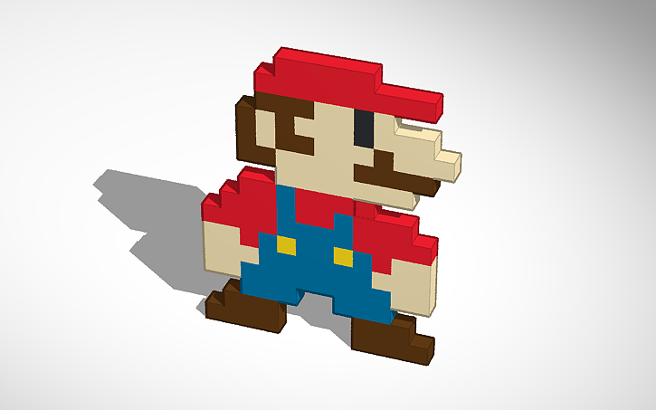 3D design Super Mario - Tinkercad