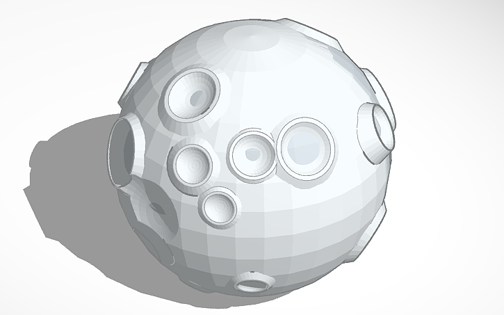 3D design moon - Tinkercad