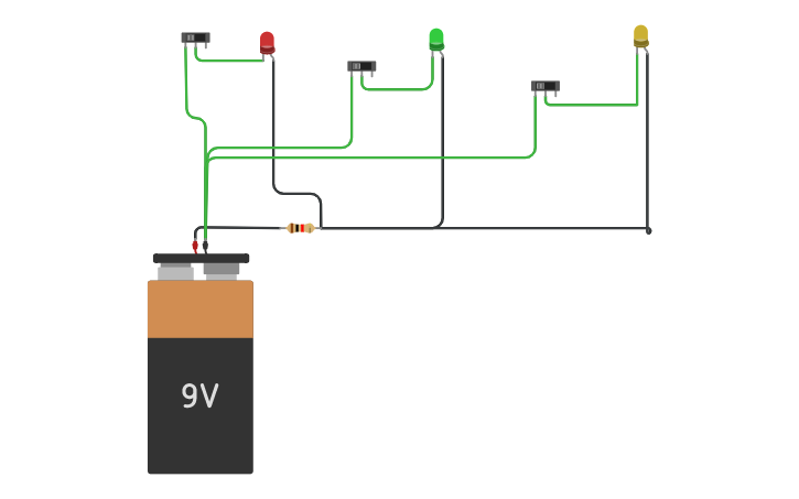 Circuit Design Rangkaian Paralel Tinkercad