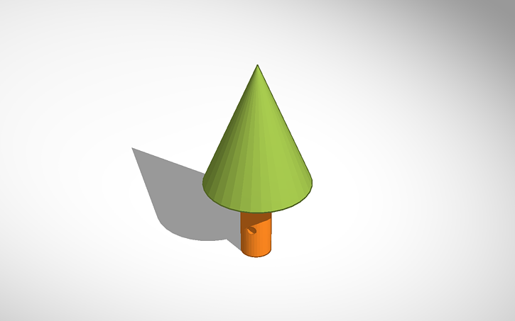 3D design Pine tree - Tinkercad