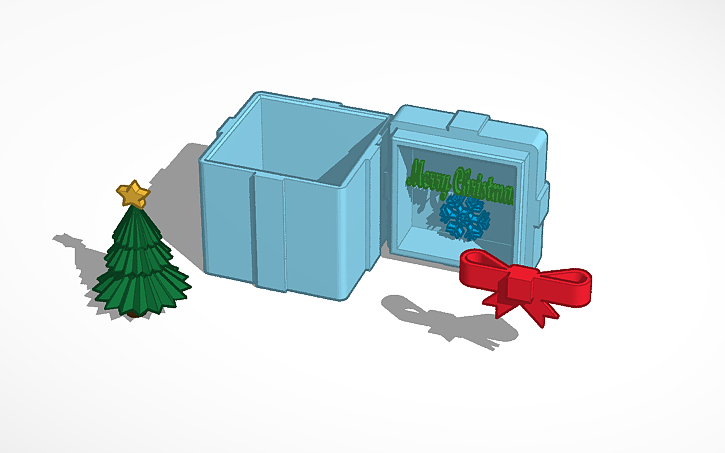 3D design Christmas gift - Tinkercad
